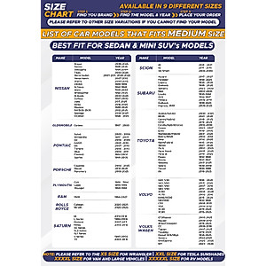 EcoNour Car Windshield Sun Shade | Reflective Sunshade for Ultimate Protection | Overlapping Design | 240T Polyester | Fits Small Sedans, Mini SUVs, Hatchbacks | Medium (64x32 inches)