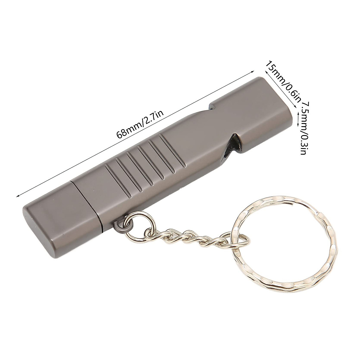 070 Whistle Flash Drive, Multifunctional USB Memory Stick, Waterproof 120dB Sound Whistle with Key Chain for Outdoor Activities, Whistle USB Stick Plug and Play(32 GB)