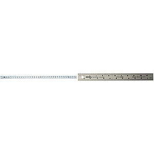 Johnson Level & Tool J236 Aluminum Yardstick, 36'', Silver, 1 Yardstick & Level & Tool J112 Aluminum Rule, 12'', 1 Ruler