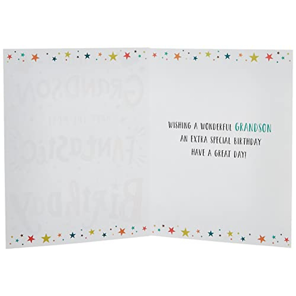 Regal Publishing Modern Birthday Card Grandson - 8 x 6 inches -