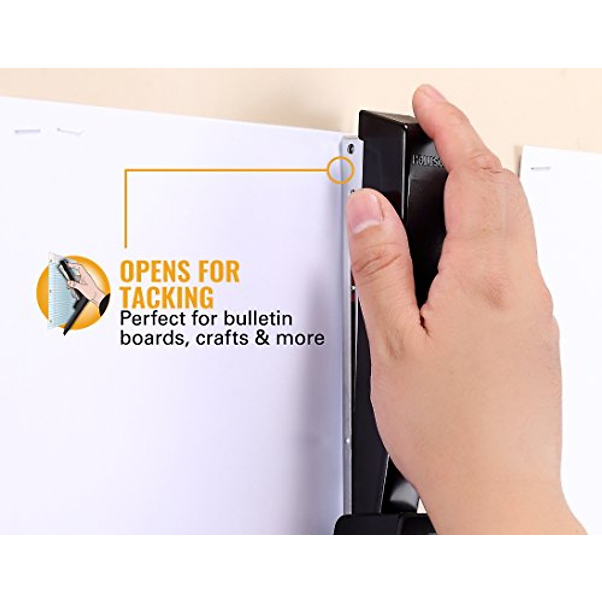 Bostitch Office B440BK B440 Executive Full Strip Stapler, 20-Sheet Capacity, Black (BOSB440BK)