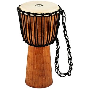 Meinl Percussion Djembe Hand Drum Circle Instrument, Carved Mahogany Headliner Series — NOT Made in China — African Mali Weave Ropes, 2-Year Warranty, Nile, Medium (HDJ4-M)