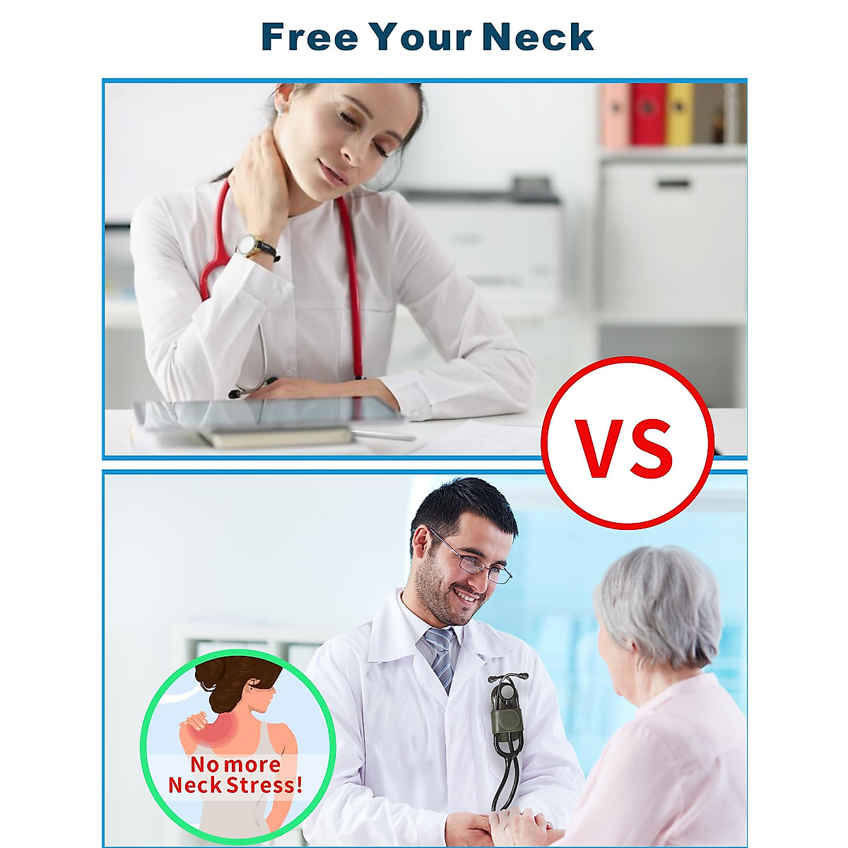 CaseLeather Stethoscope Holder, Genuine Top-Grain Leather | Strong & Durable | Magnetic Closure - Easy Access | for Doctors, Nurses, Adult (Green)