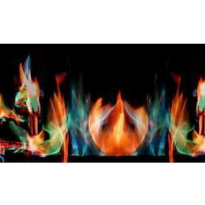 Rutland Rainbow Flame Crystals Packets, Non-Plastic & Environmentally Friendly Packets, Case of 25