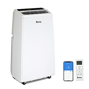 ROVSUN 8,000 BTU Portable Air Conditioners with Remote & APP Control, 3-in-1 Room Air Conditioner, Rolling AC Unit with Digital Display, 24H Timer & Installation Kits for Home Office Dorms