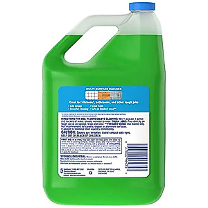 Number 1 In Service Mr Clean Multi Purpose Gain Liquid Cleaner - Non-Toxic Multi Surface Professional Household Floor Cleaner Solution, 128 Fluid Ounce Bulk Bottle Cleaning Liquid Tissue Pack