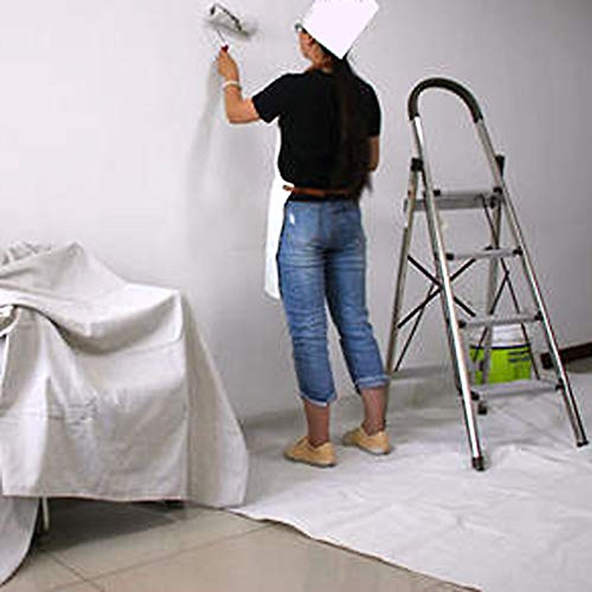 Kingorigin Canvas Drop Cloth 6x9 feet for Painting