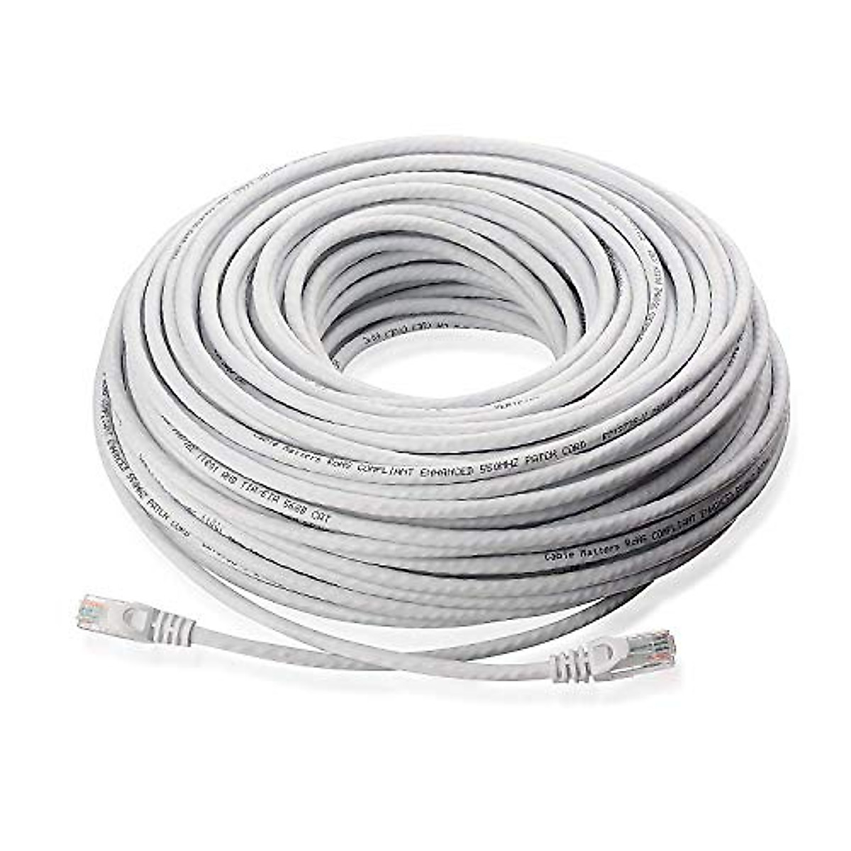 Lknewtrend (4) 100FT Feet CAT5 Cat5e Ethernet Patch Cable - RJ45 Computer Network Internet Wire PoE Switch Cord (4 Pack, 100 FT)