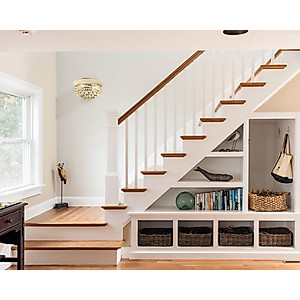 Homeooze 2-Lights Empire Crystal Wall Sconce Light for Living Room Dining Room Bathroom Vanity Mirrors Hallway Bedroom Closet Stairway (Chrome)