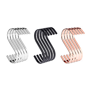 pamo Black s Hooks for Hanging Clothes - Set of 5 or 10-4.33" Large s Hooks Heavy Duty I Suitable as Clothes Rod Hooks, Hanging Hooks for pots, etc.