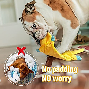 AWOOF Dog Squeaky Toys No Stuffing, Crinkle Dog Toy (Animals)