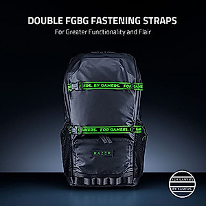 Razer Scout 16" Gaming Laptop Backpack: Lightweight Travel Carry On Computer Bag - Water Resistant - Fits 16 inch Notebook - Black