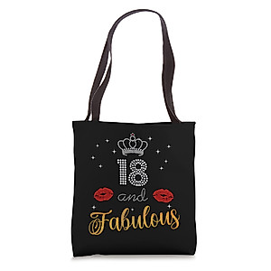 Fabulous Queen 18 years old sassy 18th Birthday Tote Bag