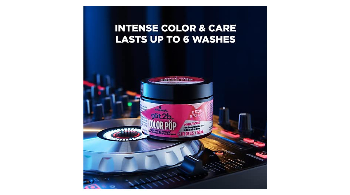 Got2b Color Pop Hair Color Mask - Vibrant Pink