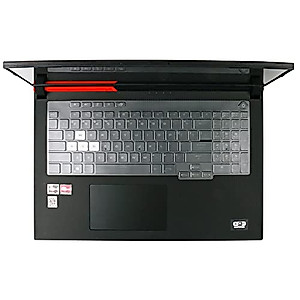 TPU Keyboard Skin Compatible for 17.3" ASUS ROG Strix Scar 17 G733 G733PZ G733PY G733ZX G733ZS G733ZW G733QSA G733ZM, ASUS ROG Strix Scar 17 SE G733CX, ASUS ROG Strix G17 G713QR G713QE G713RC Series