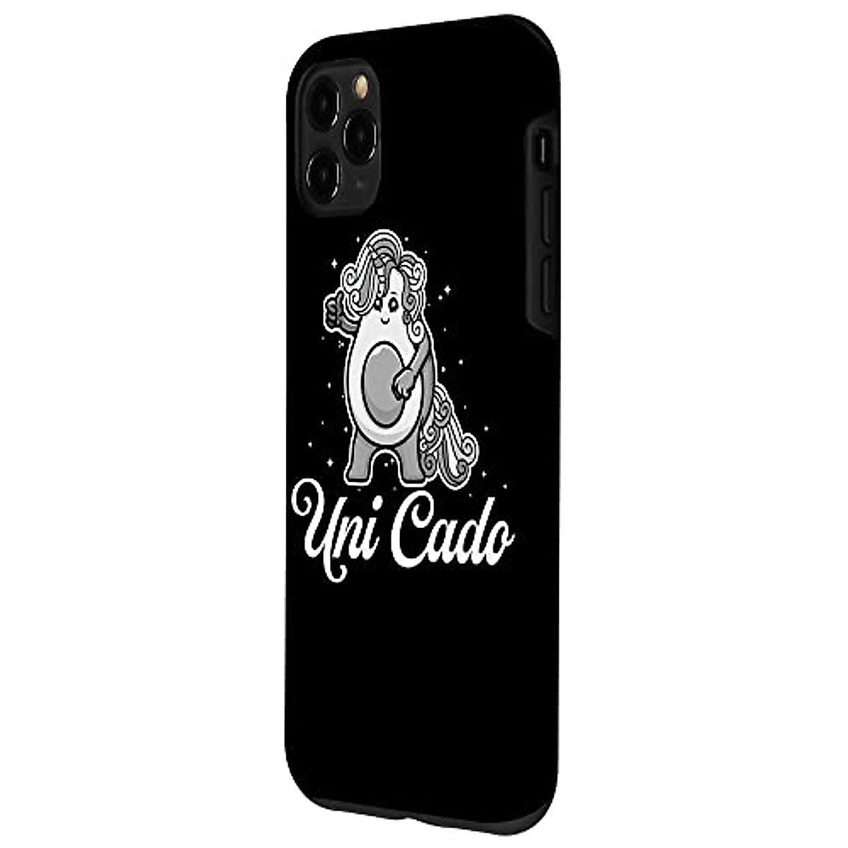 iPhone 11 Pro Max Uni Cado, Cute Avocado, Funny Unicorn, Guacamole, Vegan Case