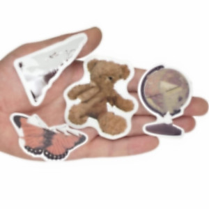 Aowplc 100 Pcs Vintage Stickers, Aesthetic Stickers for Water Bottle, Laptop, Scrapbook, Journaling, Waterproof Vinyl Stickers for Adults Teens