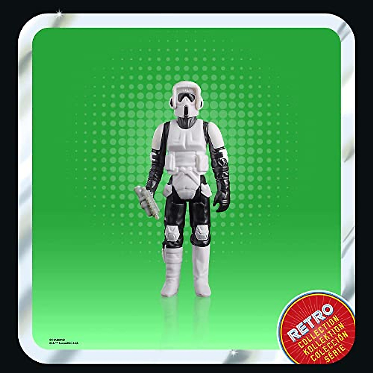 STAR WARS Retro Collection Biker Scout, Return of The Jedi 3.75-Inch Collectible Action Figures, Ages 4 and Up
