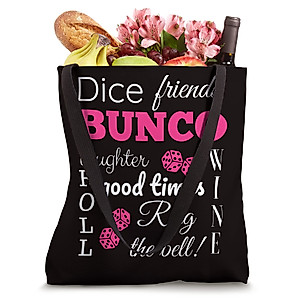 Bunco Dice Good Times Tote Bag