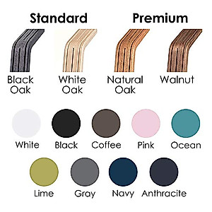 Nomi High Chair, Coffee – White Oak Wood, Modern Scandinavian Design with a Strong Wooden Stem, Baby through Teenager and Beyond with Seamless Adjustability, Award Winning Highchair