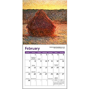 Monet Mini Wall Calendar 2021, 7" x 7"
