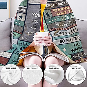 Ivivis Gifts for Boyfriend to My Boyfriend Blanket from Girlfriend, Boyfriend Gifts for Christmas, Romantic Anniversary Valentines Birthday Gifts for Boyfriend Him, Fleece Throw Blankets 60"x50"