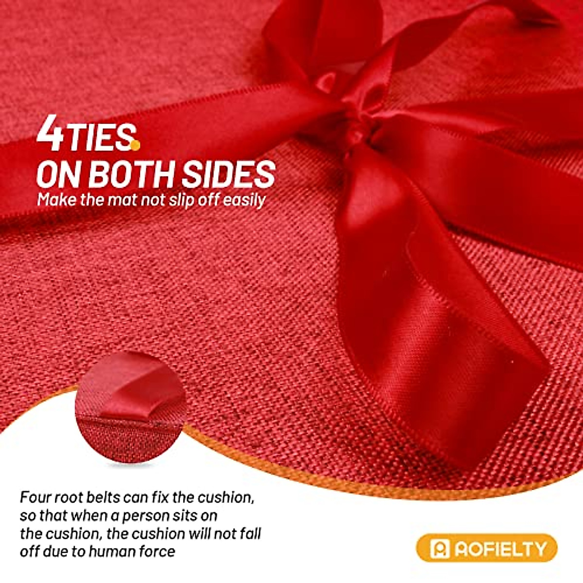 ROFIELTY Custom Bench Cushion Window Seat Cushions Indoor Bench Cushion Bay Window Cushion for Bench Cushions for Indoor Furniture Bench Pads (Red,47x16x2Inch)