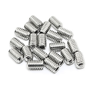Pro Bamboo Kitchen 20pcs Socket Set Screws 5/16-18x1/2 inch Stainless Steel Screw Headless Hexagon Socket Set Stop Screw
