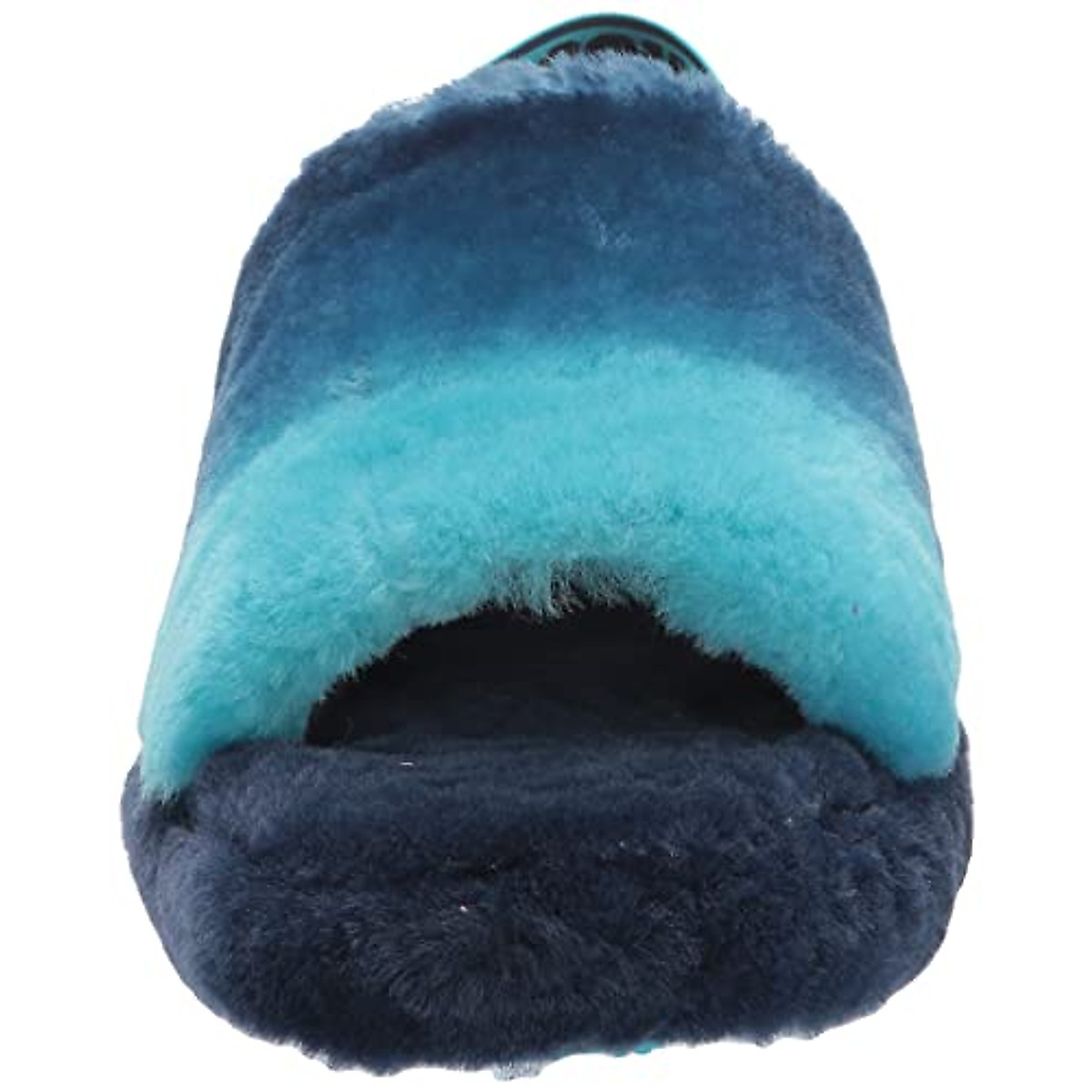UGG K Fluff Yeah Gradient Slipper, Blue Combo, 5 US Unisex Big Kid