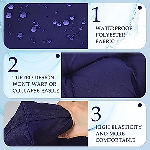 Tradder 5 Pcs Outdoor Chair Cushions Outdoor Patio Loveseat Cushions Group Bench Patio Furniture Cushions Swing 2 U Shape Seat Cushions 2 Lumbar Pillows for Indoor Outdoor Furniture (Mandala Pattern)