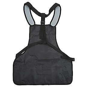 ENTHUSRI Garden Apron Oxford with Pockets Cloth Reusable Outdoor Barbecue BBQ Grill Apron for Men Women Gray