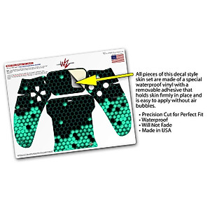 WraptorSkinz Skin Wrap compatible with Sony PS5 DualSense Controller HEX Seafoan Green (CONTROLLER NOT INCLUDED)