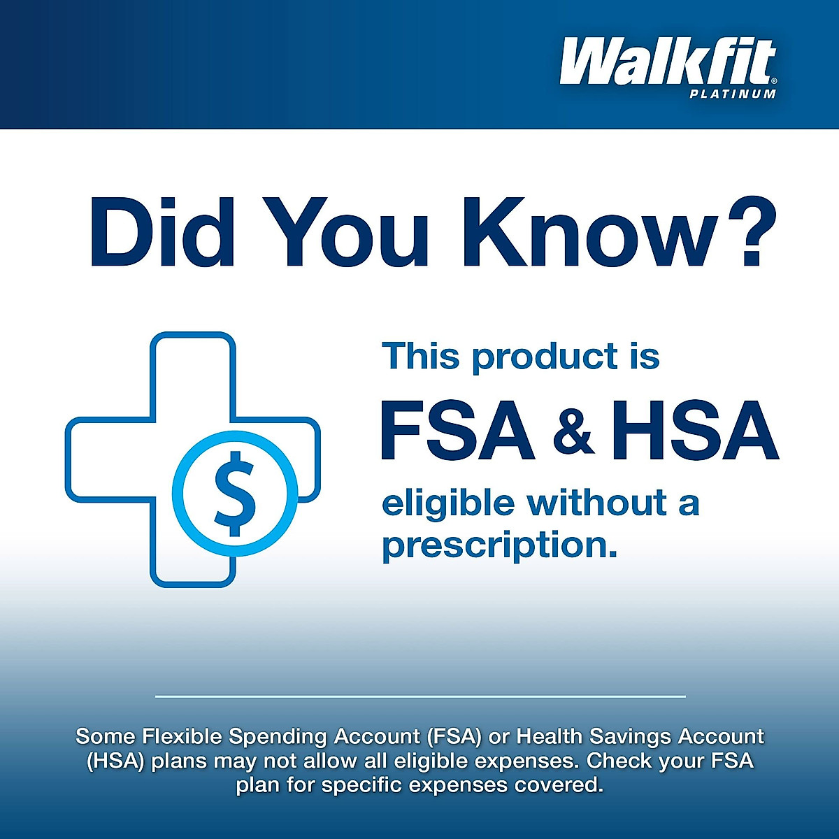 WalkFit Platinum Foot Orthotics Plantar Fasciitis Arch Support Insoles Relieve Foot Back Hip Leg and Knee Pain Improve Balance Alignment Over 25 Million Sold (Men 9-9.5 / Women 10-10.5)