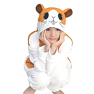 dressfan Animal Cosplay Costume Hamster Pajamas Women Girls Size XS Orange
