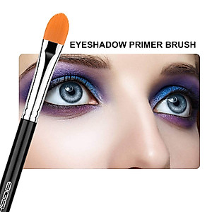 Eye Shadow Primer Applicator Brush for Blending, Concealer, Professional Tools for Applying Cream, Liquid Shadows and Eye Primer Base with Vegan Bristles by EIGSHOW