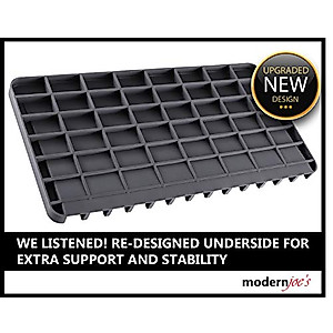 Self-Draining 2 in 1 Silicone Drying Mat and Trivet by Modern Joe's. Premium Space Saving Dish and Glassware Silicone Mat. Made from Food-grade, Dish Washer Safe and Heat Resistant (Gray)