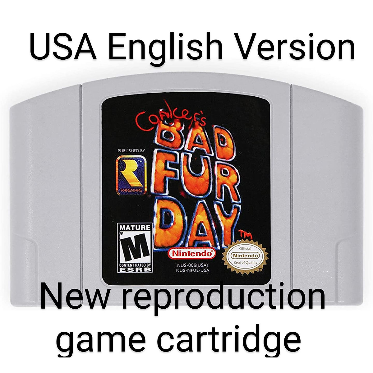Nintendo 64 Conkers Bad Fur Day N64 Game Cartridge Console US Version / n64 Game