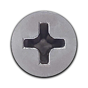 Wood Screws Stainless Steel Screws Flat Head Screw Set Woodworking Clamps Pocket Hole Screws Deck Screws Wood Door Small Screws Cabinet Screws #6 x 1-1/2" (25 Pcs) Super-Deals-Shop