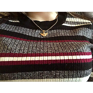 YOOESTORES82 Angel Necklace Cherub Necklace for Women,Angel Wings Pendant Necklace,Cupid Guardian Y2K Aesthetic Necklace (Gold)