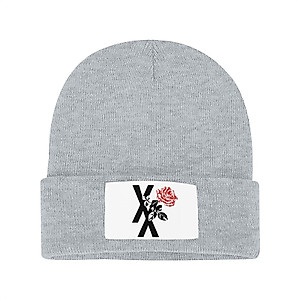 Knit Hat Beanie Cap Casual Skull Caps Hip-Hop Hats Multifunctional Headwear Unisex Gray