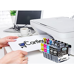 Cartlee 5 Set compatible High Yield Ink Cartridges Replacement for Brother LC3013 LC-3013 for MFC-J491DW MFC-J497DW MFC-J895DW MFC-J690DW Inkjet printers (2 Black, 1 Cyan, 1 Magenta, 1 Yellow) LC 3013