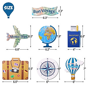 Yaaaaasss! Let The Adventure Begin Centerpieces Travel Themed Centerpieces Sticks Adventure Awaits Bon Voyage Farewell World Map Retirement Graduation Party Photo Booth Props Set of 21