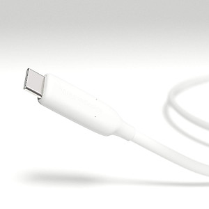 Amazon Basics Fast Charging 60W USB-C3.1 Gen1 to USB-C Cable - 3-Foot, White