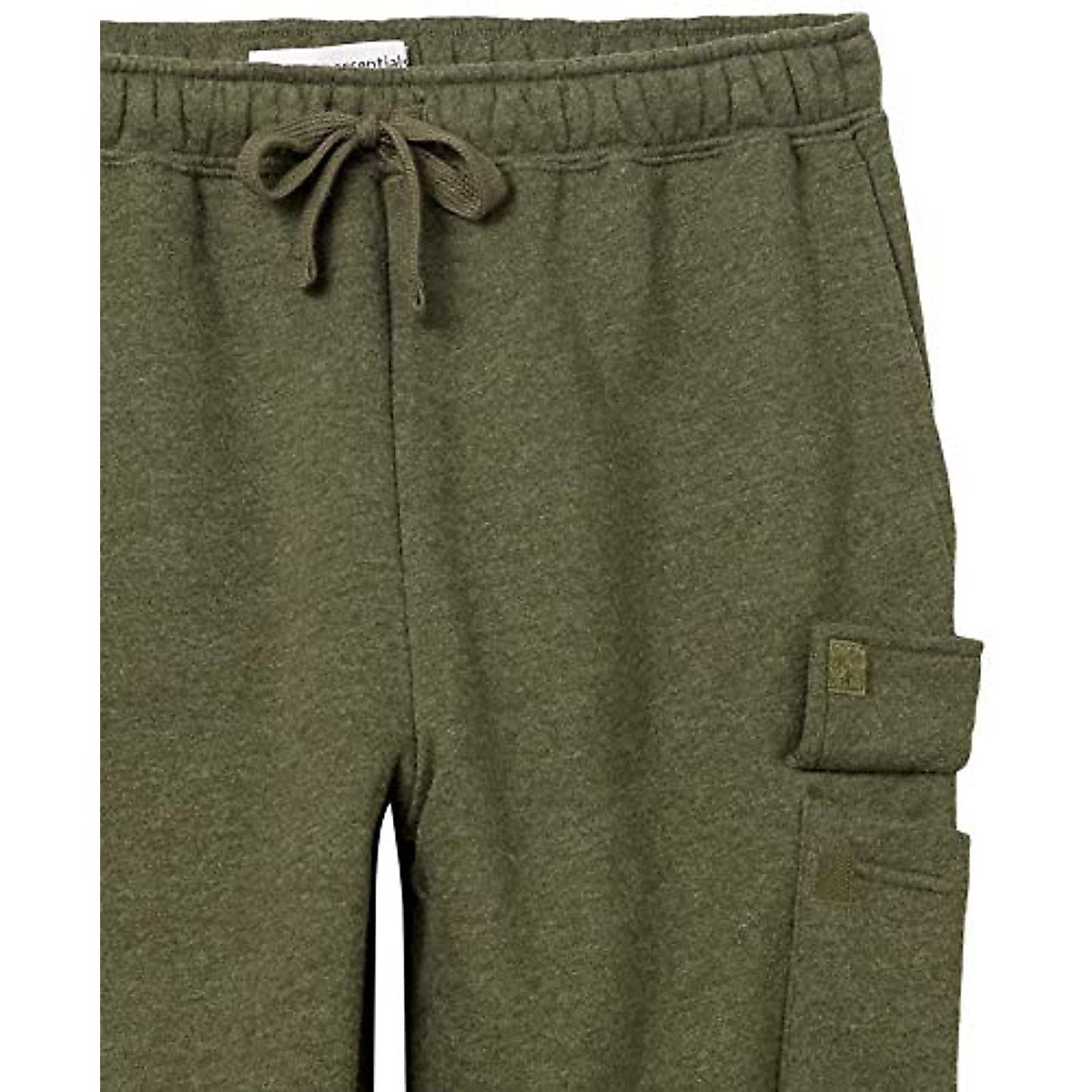 Amazon Essentials Cargo Sweatpants for Men - Fleece Jogger, Olive Heather, Medium