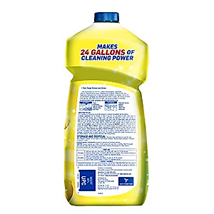 Lysol Multi-Surface Cleaner, Sanitizing and Disinfecting Pour, to Clean and Deodorize, Sparkling Lemon & Sunflower Essence, 48oz