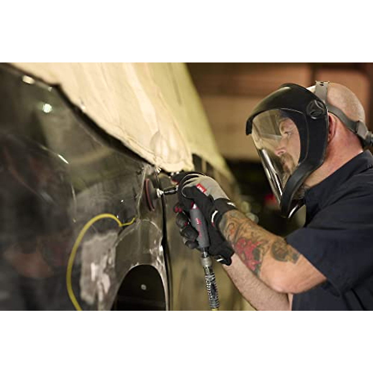 Ingersoll Rand 5102MAX Air Die Grinder – Right Angle, Ergonomic Grip, 0.4 HP and 20,000 RPM Motor, Lightweight Tool, Spindle Lock, Grey