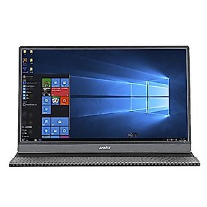 Anmite Portable Gaming Monitor 15.6 Inch Mobile Computer Display External Display for Xbox PS4 Phone with Speakers Type-C USB-C HDMI IPS UHD 1080P LED Screen