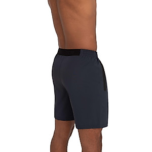 TCA Elite Tech Gym Shorts Men Athletic Shorts Workout Running Shorts for Men with Zip Pockets - Smoke Gray, Medium