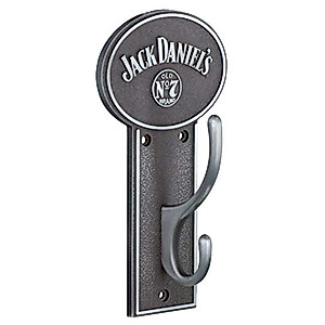 Jack Daniel's Old No. 7 Single Wall Coat Hook Whiskey 7" x 3.75" Bar Mudroom Pub