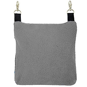 Exotic Nutrition Economy Carry Pouch (Grey) - Fleece Bonding Pouch - for Sugar Gliders, Marmosets, Squirrels, Degus, Hamsters, & Other Small Pets